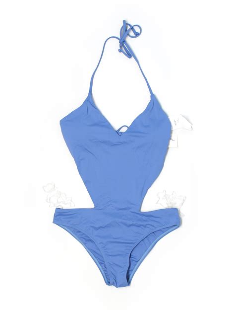Roxy Solid Navy Blue One Piece Swimsuit Size M 70 Off Thredup