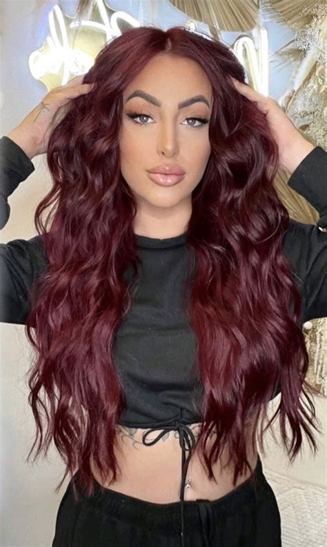 Raspberry Hair Color Hair Color Cherry Coke Wine Hair Color Wine Red Hair Hair Color And Cut