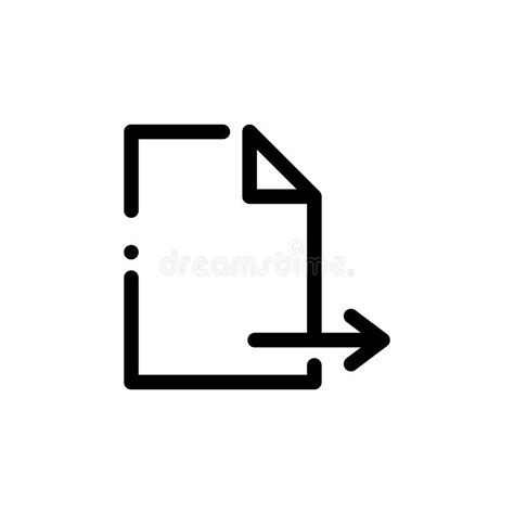 Icono Del Fichero De La Exportación Símbolo Del Documento Del Fichero
