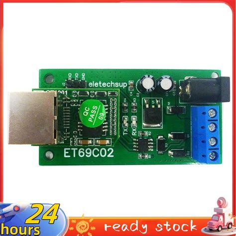 ET69C02 Ethernet Network IP RJ45 To RS485 Bus Converter For Modbus