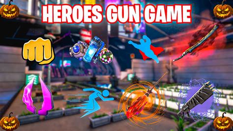 🦸‍♂️heroes 🔫gun Game 5839 2633 8881 By Team4lpha Fortnite Creative