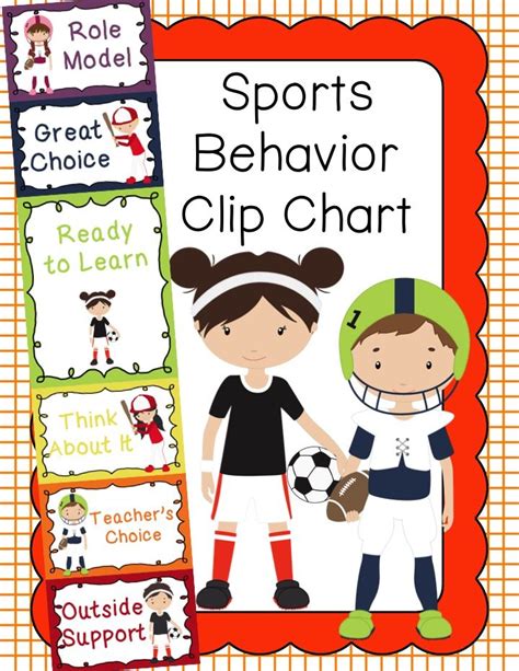 Behavior Clip Chart Behavior Management Sports 3 Behavior Clip
