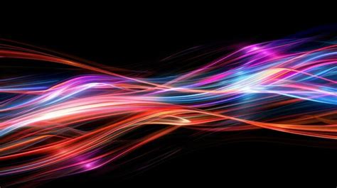Premium Photo Colorful Abstract Light Trails