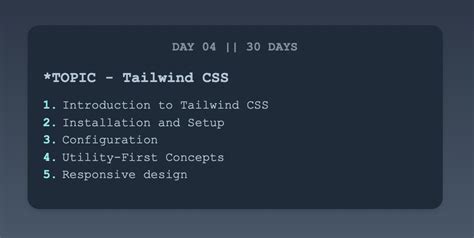 day 4 of 30daysofwebdevelopment tailwind css aayush dua posted on