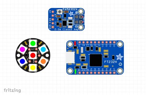 Fritzing Friday Adafruit Mono 25w Class D Audio Amplifier Ft232h