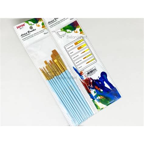 Jual Kuas Cat Air Kuas Lukis Acrylic Brush Joyko BR 17 1 SET 10 PCS