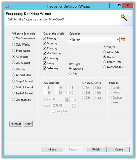 Frequency Overview Help