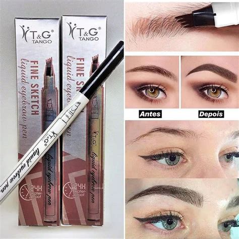Caneta Para Sobrancelhas Fine Sketch Fio A Fio Efeito Microblanding Tatuagem Sombrancelha Tango