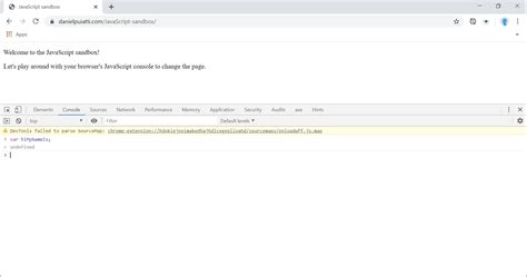 Writing Javascript Code In Your Web Browsers Developer Console