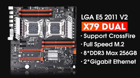 100 New X79 Dual Processor Motherboard With Two Cpu Socket Pcie X16 3
