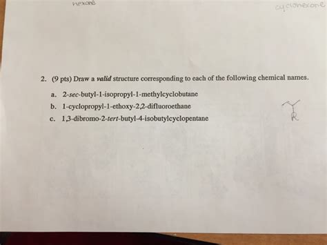 solved draw a valid structure corresponding to each of the