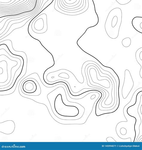 Fondo Del Mapa Topogr Fico Mapa De La Rejilla Contorno Ilustraci N Del
