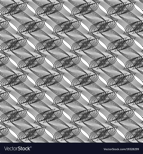 Design Seamless Monochrome Decorative Pattern Vector Image
