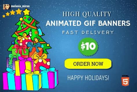 Develop Animated Html Gif Banners By Melania Miron Fiverr