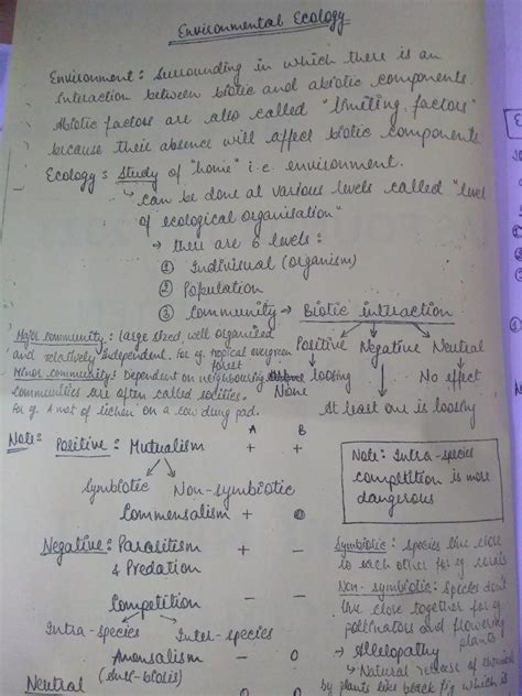 Gs Score Gs Environment And Ecology Ias Foundation Handwritten Class