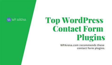 10 Best Wordpress Contact Form Plugins Compared Wparena