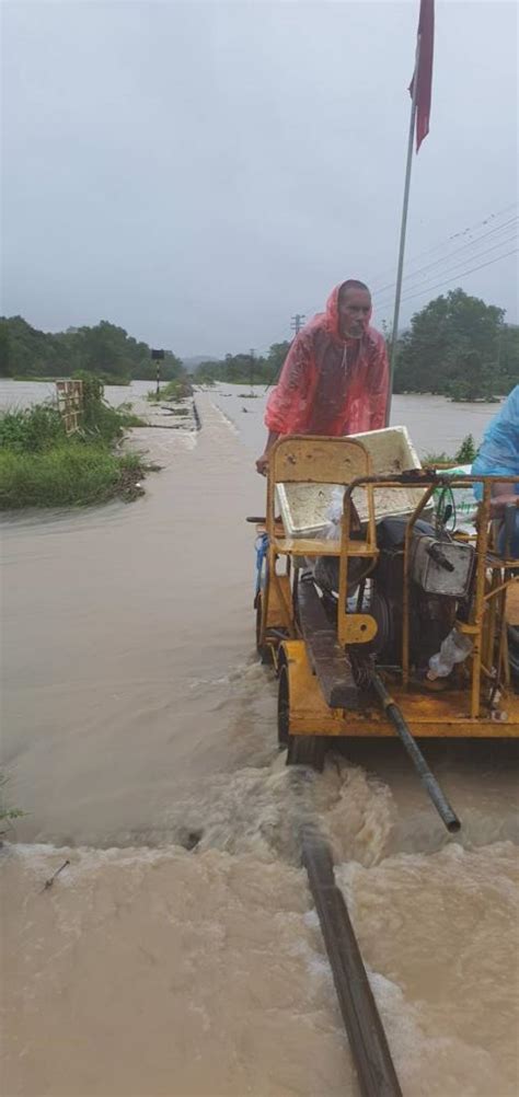 น้ำท่วมสันราง รถไฟสายใต้แจ้งงดขบวนหาดใหญ่ ยะลา โก ลกช่วง18 19 ธ ค