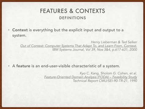 Towards A Taxonomy Of Context Aware Software Variabilty Approaches Ppt