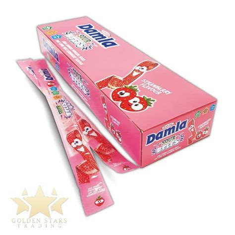 Damla Sour Belts – Strawberry (12ct) *Halal* – Golden Stars Trading
