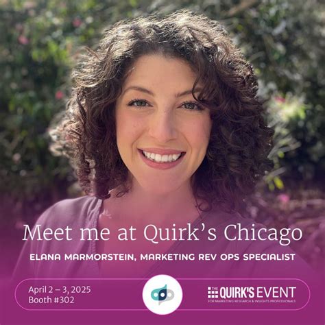 Mrx Marketresearch Quirkschicago Insights Elana Marmorstein