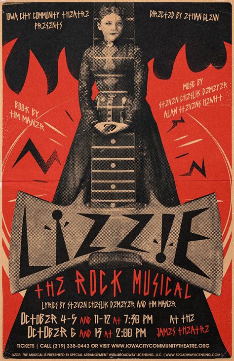 Lizzie The Rock Musical — The James Theater — Iowa City