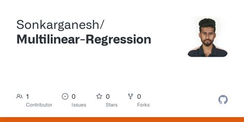 Github Sonkarganesh Multilinear Regression