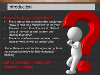 Manpower Planning PPTX