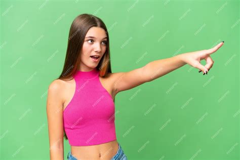 Premium Photo Teenager Caucasian Girl Over Isolated Background
