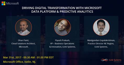Microsoft And Ilink To Present A Half Day Event On “driving Digital Transformation With