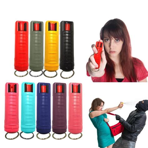 Pepper Spray Keychain Portable Reusable Safety Protection Self Defense