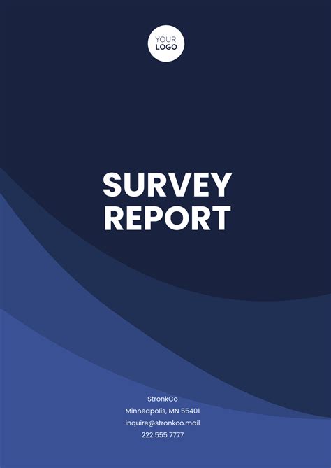 Free Survey Report Template To Edit Online