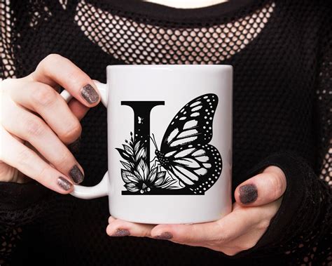 Butterfly Spli Monogram Svg Png Butterfly Monogram Svg Butterfly Letter Graphic Alphabet