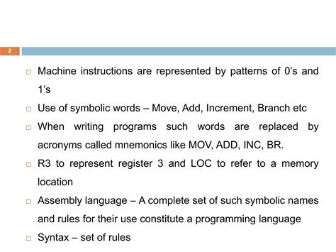 Assembly Languagepptx Programming Languages Computing