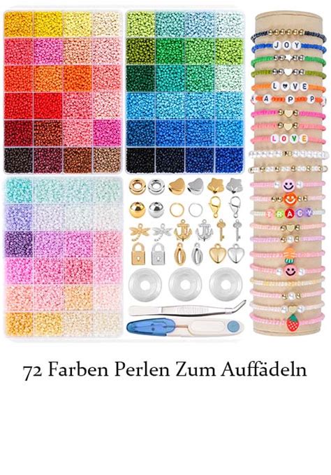 RUBY Perlen für Armbänder mm Perlen zum Auffädeln Stück DIY