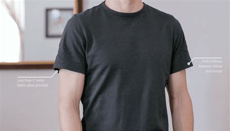 Mens Visual T Shirt Fit Guide