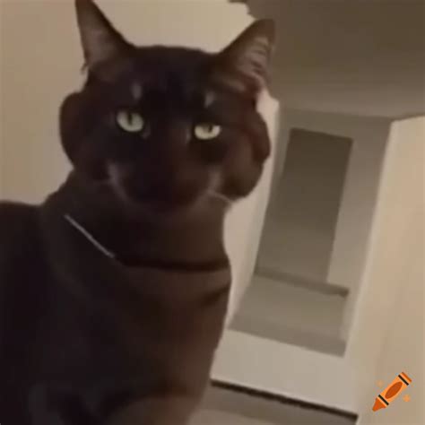 Intense Cat Battle Caught On Security Camera On Craiyon