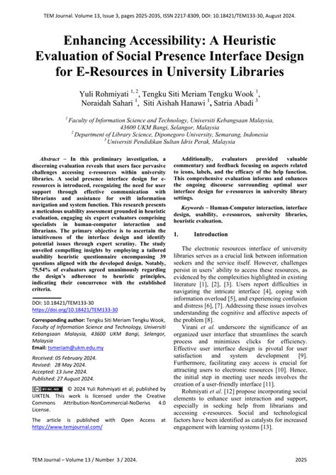 Pdf Enhancing Accessibility A Heuristic Evaluation Of Social