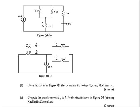 4 6 A 4 2 20 V 10 Figure Q1 B 58 90 25 78 25 A Figure