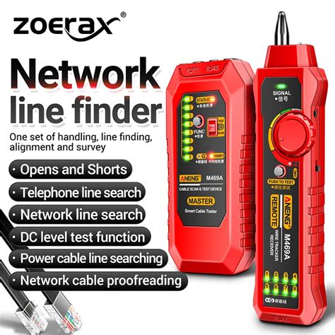 Zoerax 네트워크 케이블 테스터 Rj11 Rj45 라인 파인더 프로브가있는 다기능 와이어 트래커 이더넷 Lan 네트워크 케이블 Aliexpress