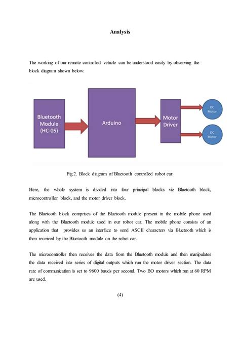 bluetooth controlled robot project report docx