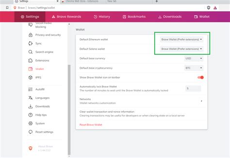 `brave Wallet Prefer Extensions ` Text Cuts Off In Dropdown · Issue 26095 · Brave Brave