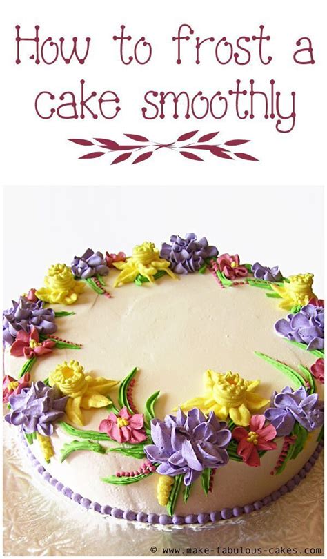 How To Frost Cake Smoothly Quick And Easy Tutorial On How To Frost A