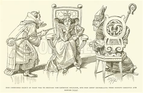 The Cherished Object Of Mary Was To Restore The Catholic … Stock Image Look And Learn