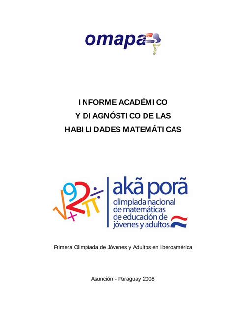 PDF INFORME ACADÉMICO Y DIAGNÓSTICO DE LAS PDF file Elaboración