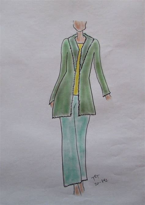 ORIGINAL MODEZEICHNUNG Modeskizze Damen Fashion Sketches 20 792 EBay