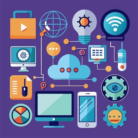 Cloud Computing With Connected Devices For Web Mobile And Desktop Premium Ai Generated Vector