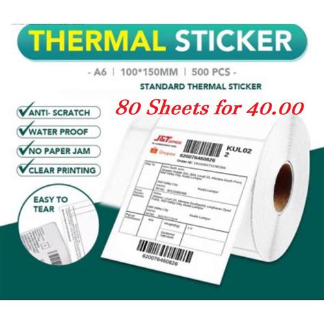 500pcs Thermal Sticker 100100a6 Paper Roll Fold Stack Airway Bill