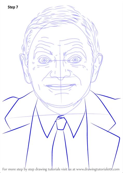 How To Draw Mr Bean Entertainers Step By Step DrawingTutorials