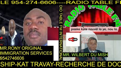 THELUS THELUS PRAN LWA ASWE A GUY PHILIPPE NAN PROBLEM AK THERIEL JODIA RADIO TABLE FM INTER