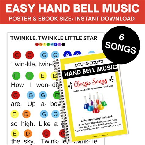 Best Handbell Music 2026 Color Coded Notes So Festive